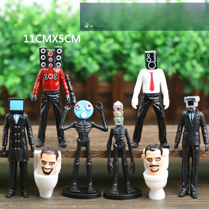 Skibidi Toilet Figure Toys Skibidi toilet plush Action Figure Speaker ...