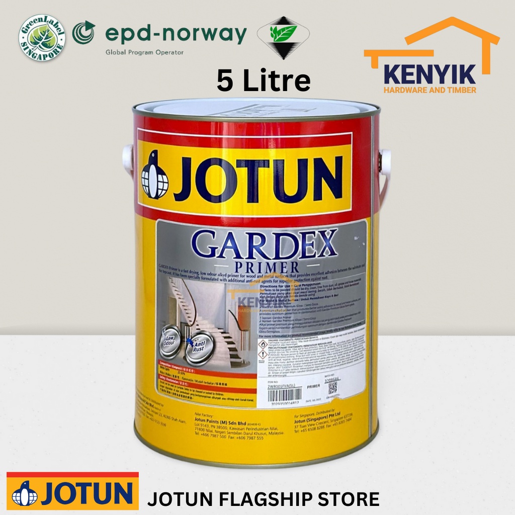 JOTUN 5L Gardex Primer / Undercoat (For Metal and Timber / Wood ...