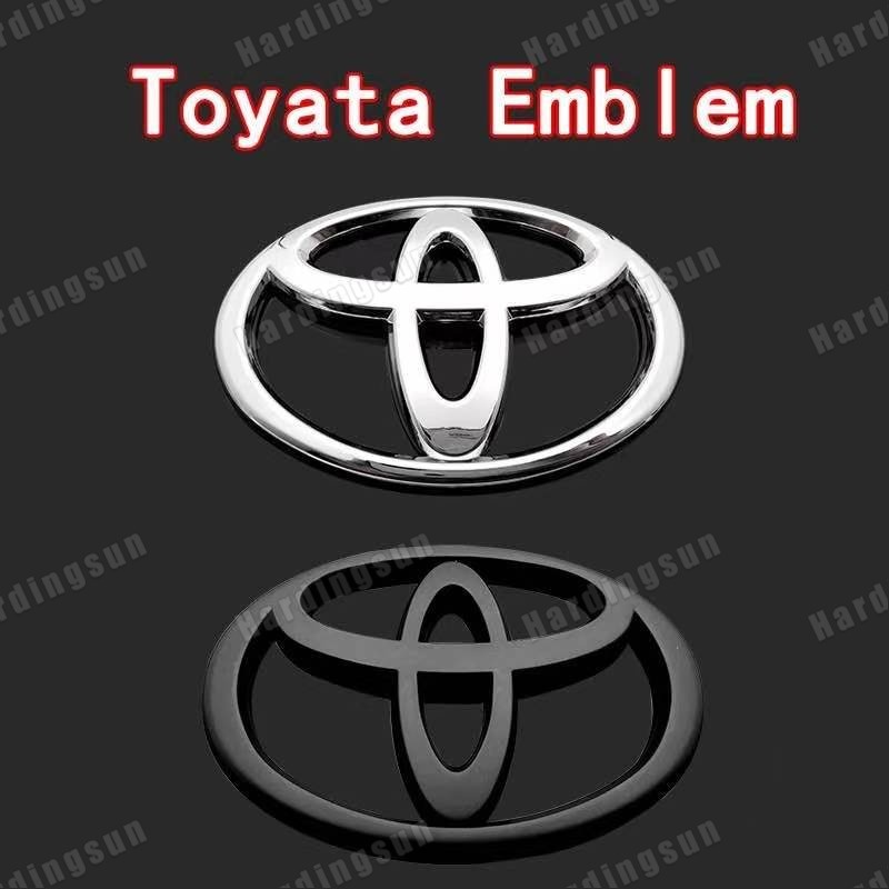 Toyota logo emblem matte black Front Emblem behind Badge Fit for Toyota ...