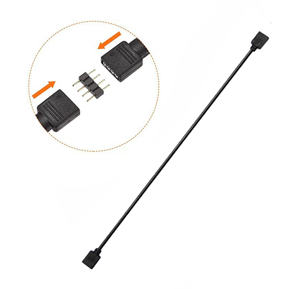 30cm 1 to 1 Motherboard AURA RGB Extension Adapter Cable for ASUS/MSI ...