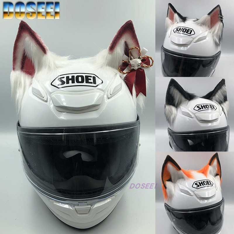 Motorcycle Motorcycle Electric Vehicle Helmet Decorations Cat Ears ...