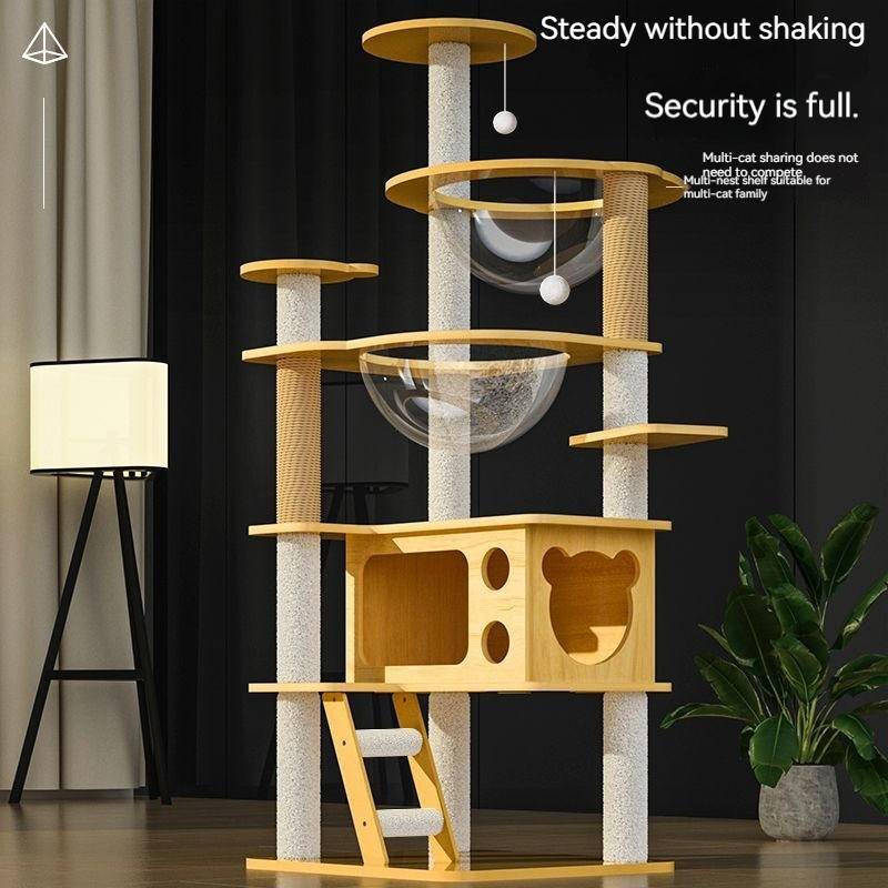 📢Ready Stock📢 Cat Crawler Spacecraft Cat Nest Cat Tree Integrated Small ...