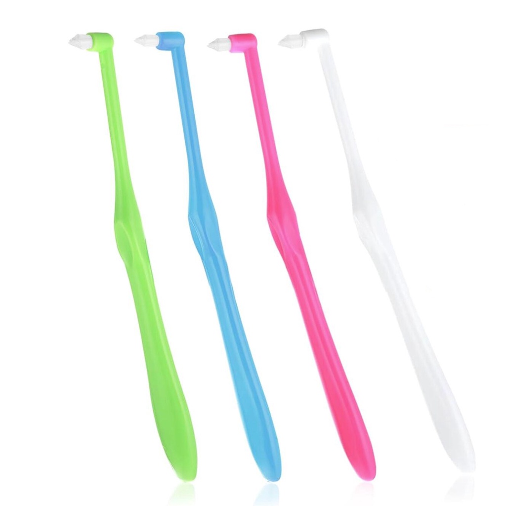 Single End Tufted Toothbrush Interspace Tooth Brush Tapered Trim Tooth ...