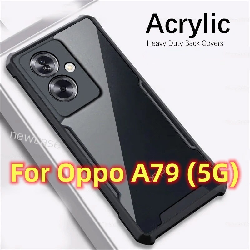 Acrylic Clear Casing For Oppo A79 A 79 OppoA79 5G 2023 Transparent TPU ...