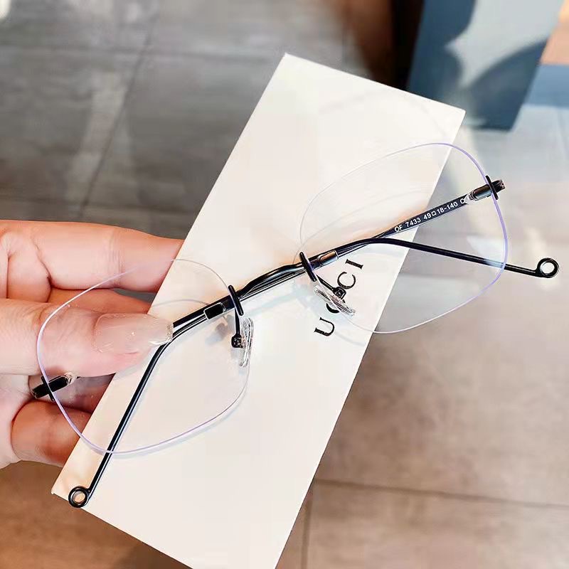 🇲🇾 READY STOCK FRAMELESS ANTI BLUE LIGHT SUNGLASSES CLEAR COMPUTER ...