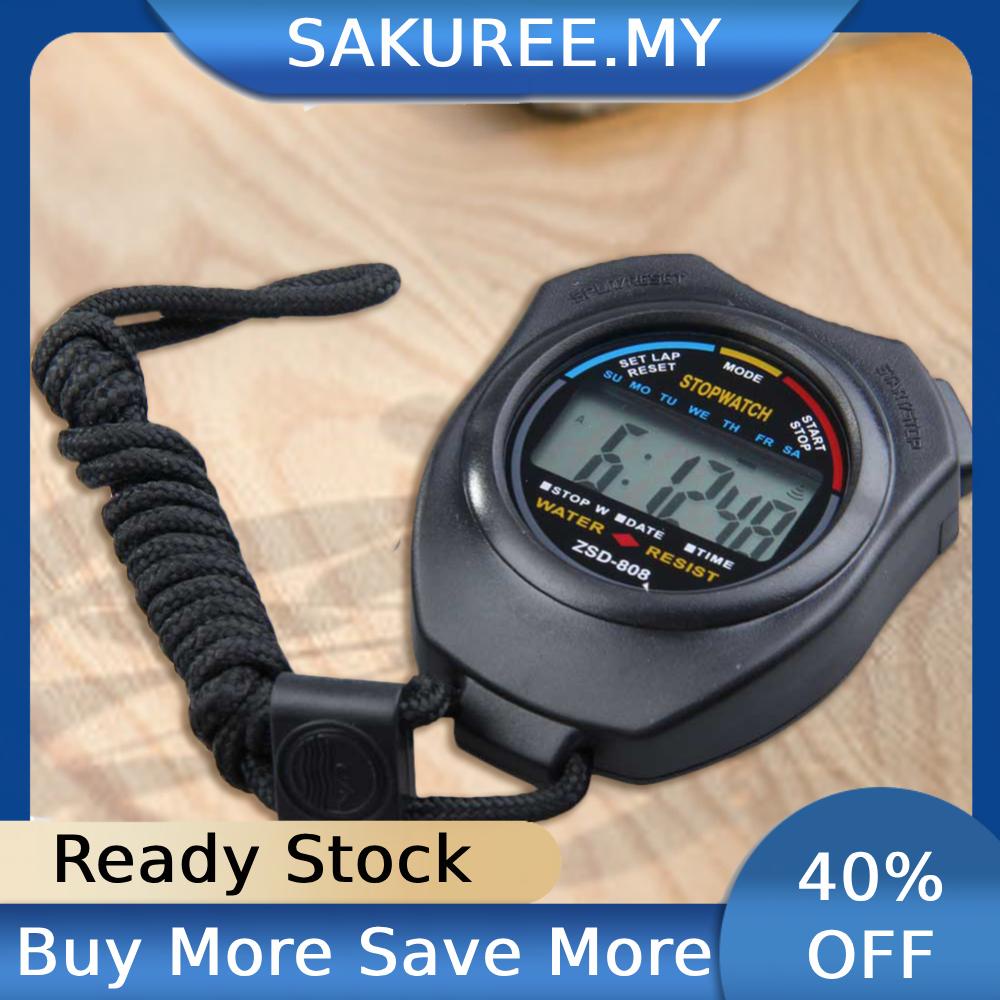 New Digital Running Timer Chronograph Sports Stopwatch Counter with ...