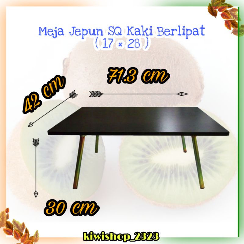 17×28 Japanese Folding Table / Meja Jepun Lipat / Folding Table ...