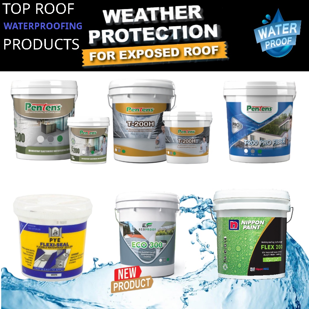 Roofing Waterproof Coating / UV Resistant Elastomeric PU Paint / Roof ...