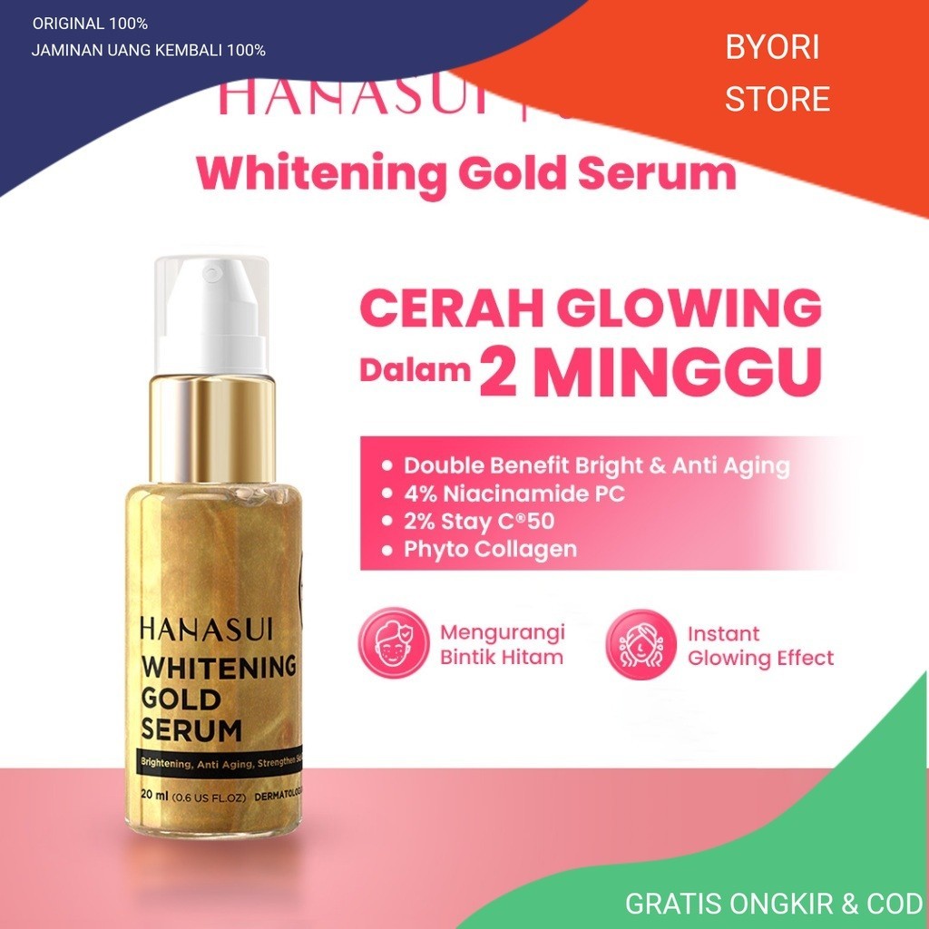 ️ Byori ️ Hanasui Whitening Gold Serum New Look & Improved Formula ...
