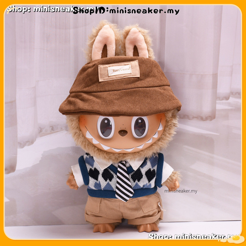 【Only clothes】[For 38cm labubu] Plush Doll labubu Clothes Preppy Style ...