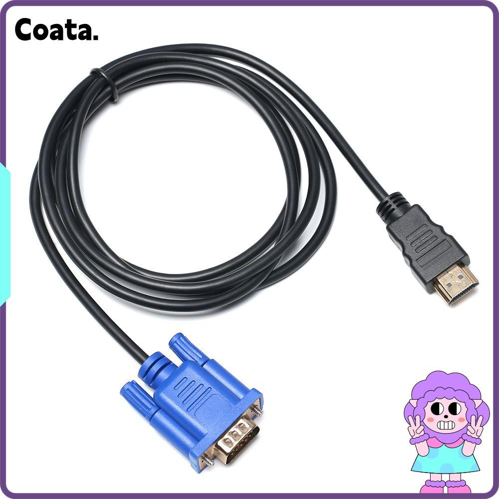 COATA AV Adapter Cord, 1080P 1-5m HDMI-Compatible to VGA Cable ...