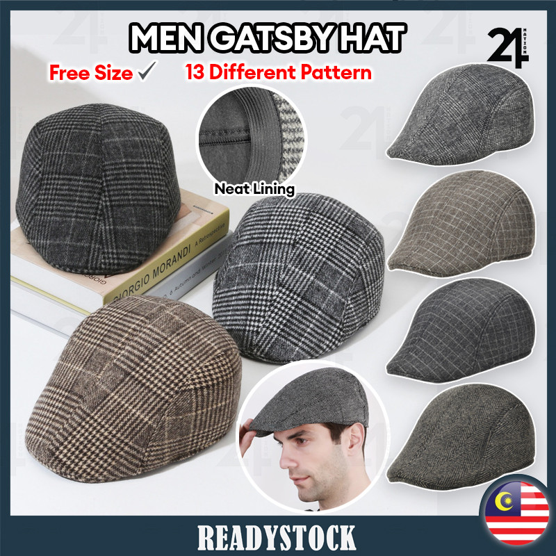 Men Women Newsboy Cap Golf Driving Sun Flat Beret Cabbie Driver Travel ...