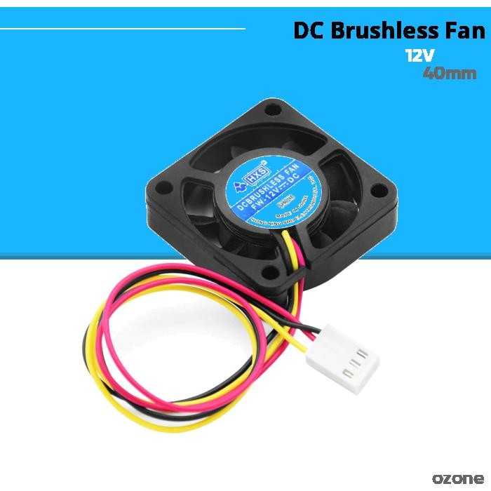 3 Pin 40x40mm DC 12V PC Computer CPU System Brushless Cooling Fan ...
