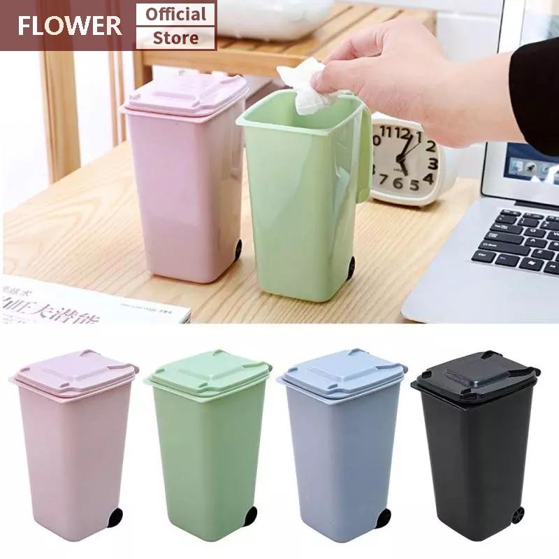 FOF Mini Desktop Cat Litter Trash Small Tabletop Trashbox Desk Portable ...
