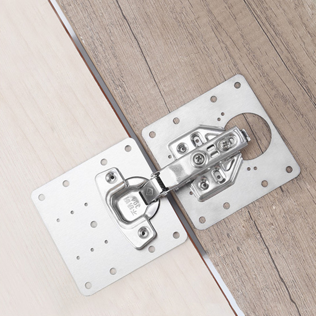 Wardrobe Doors Hinges Fixed Plate Cabinet Door Hinge Fixing Mounting ...