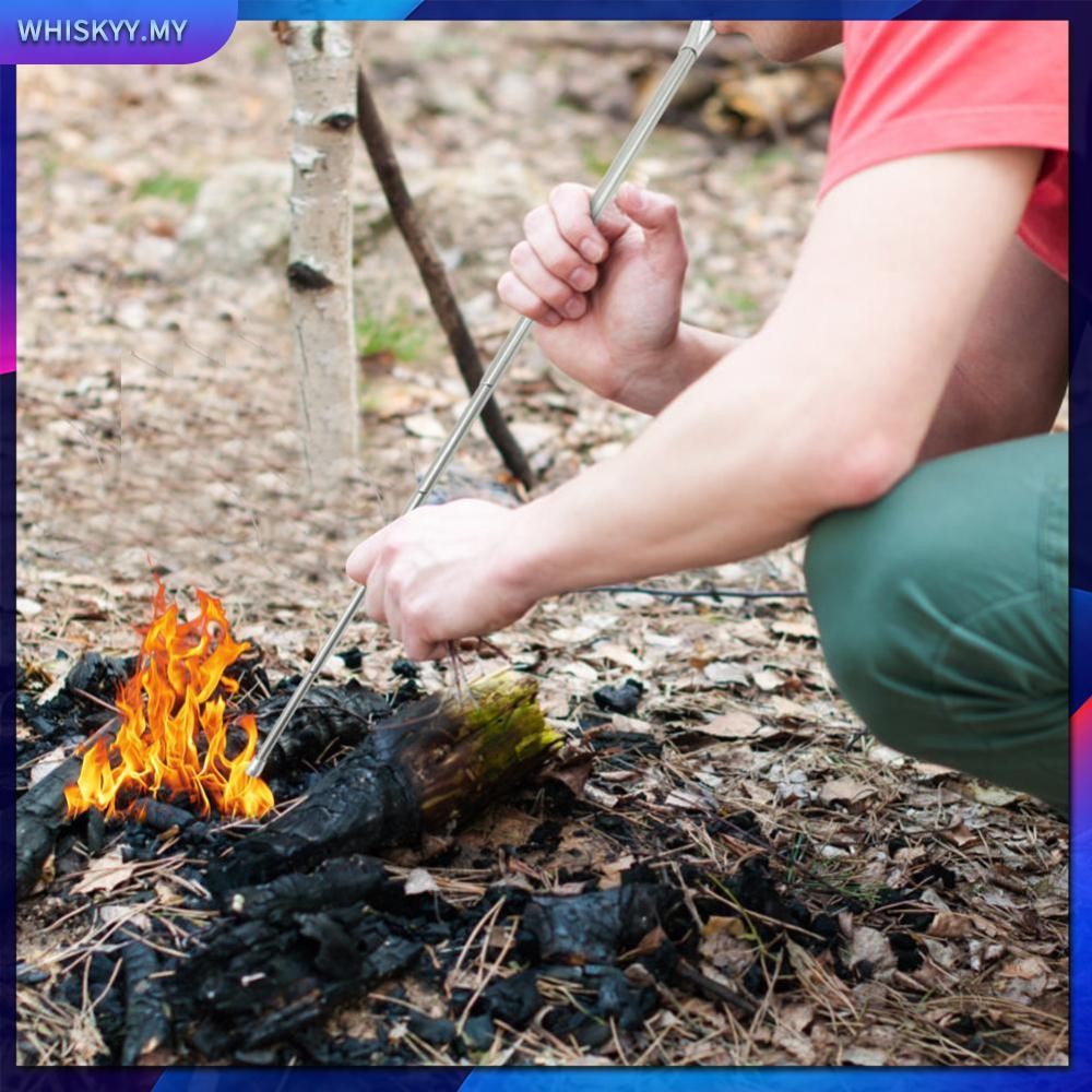[whiskyy.my] Steel Outdoor Cooking Blow Fire Tube Portable Camping Fire Pipe Survival Tool ...