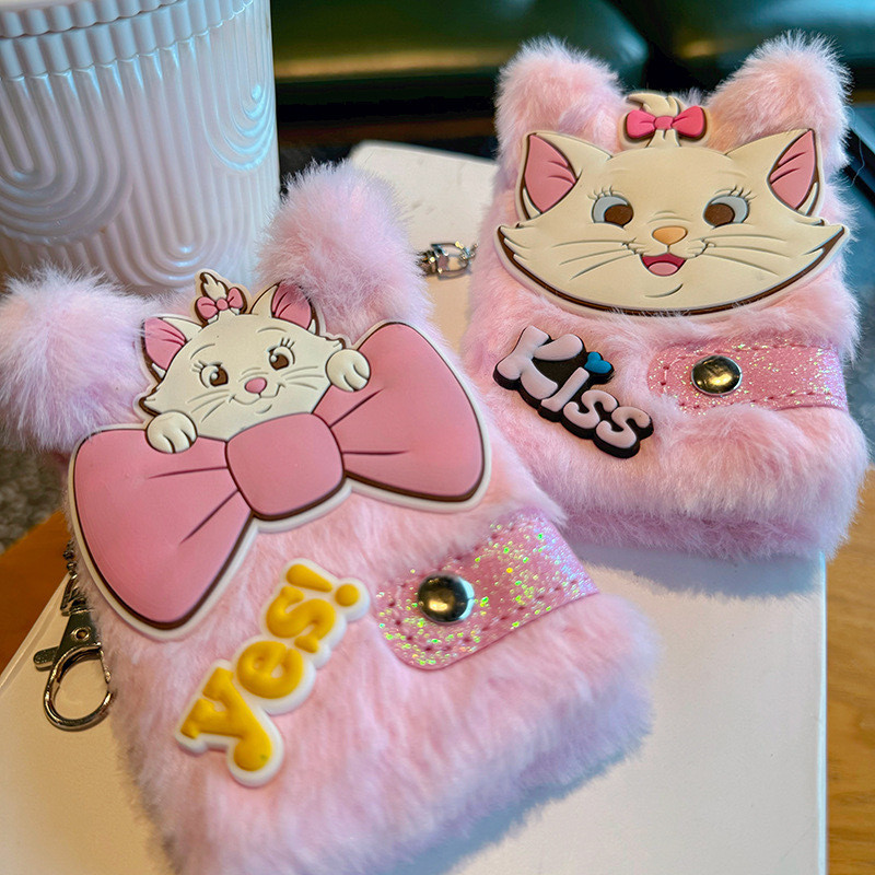 Official Plush Notepad Cute Pink Cat Handbook Gift Girl Heart Creative ...