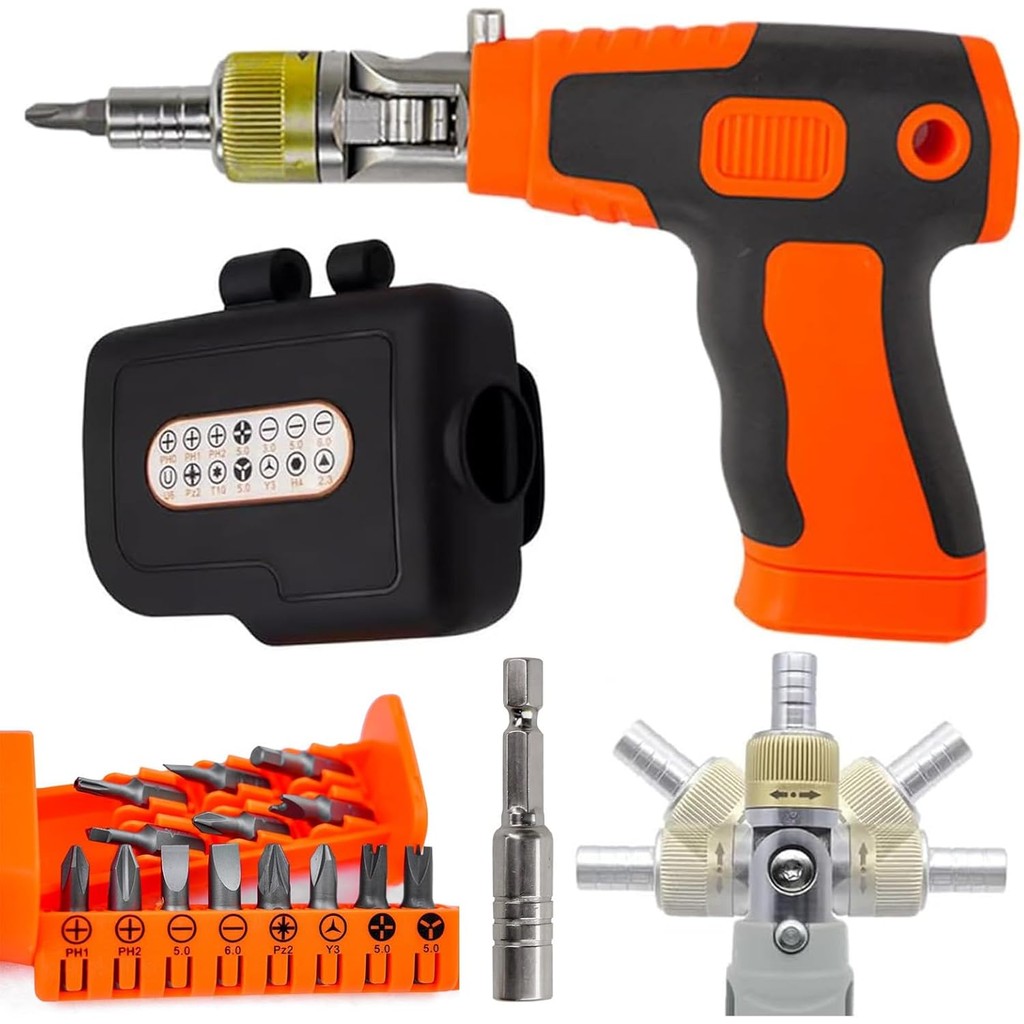 16-In-1 Multi Screwdriver Set, Electric Screwdriver Gun with Magnetic ...