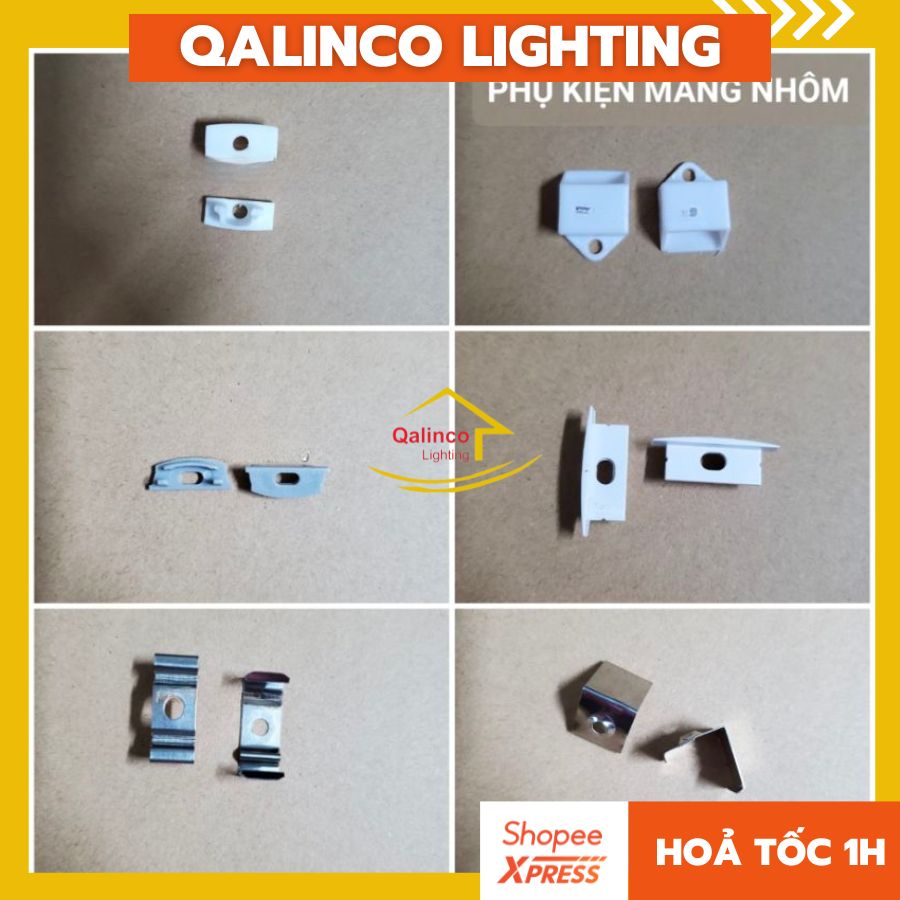 Accessories for trough end caps and trough bowls of led-shaped aluminum ...