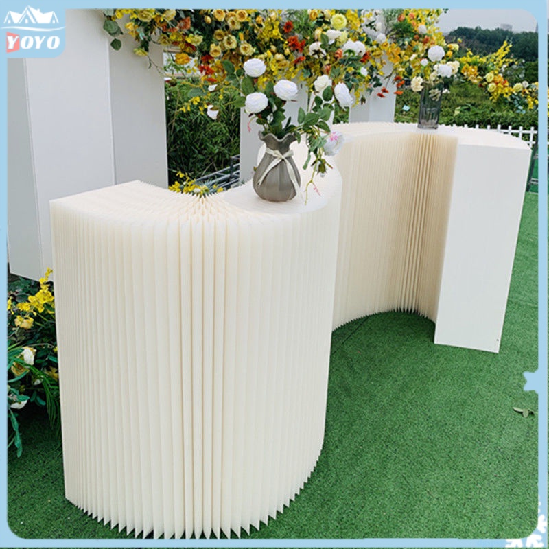 Wedding props folding dessert table free folding column table usher ...