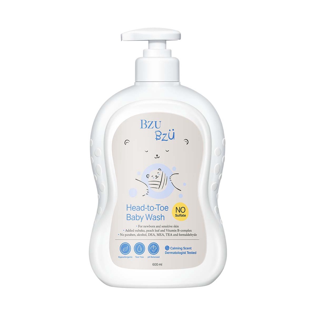 Bzu Bzu Head to Toe Baby Wash (600ml) | Shopee Malaysia