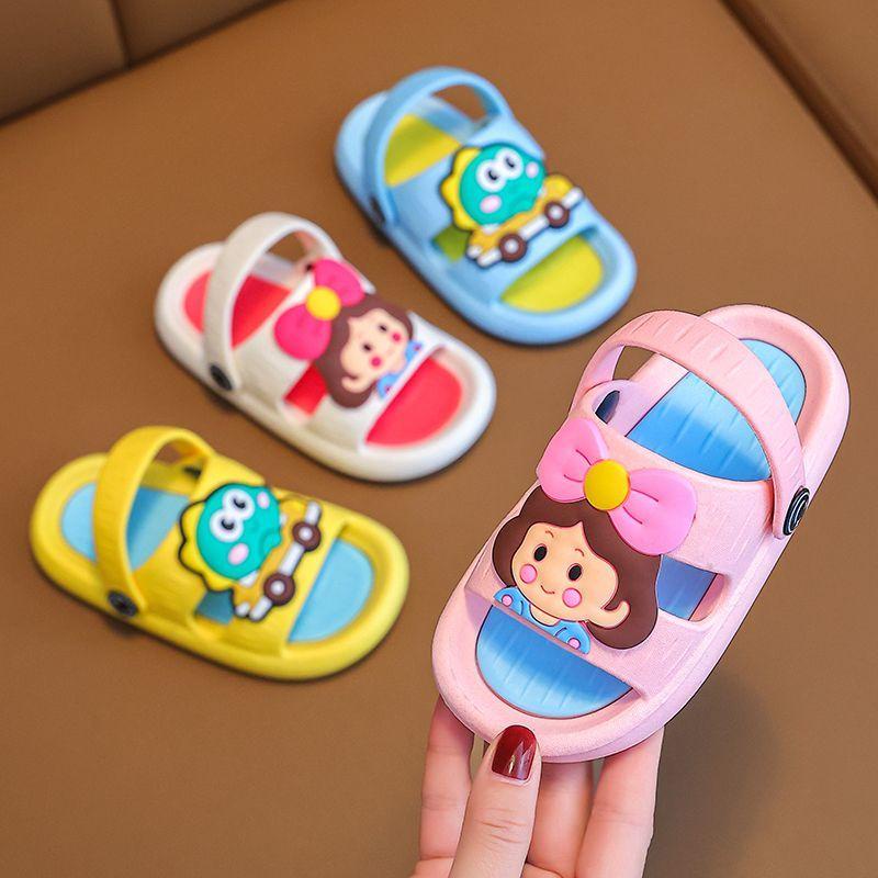 Children Soft Sole Sandals Cartoon Kids Boys Girls Anti-slip Beach ...