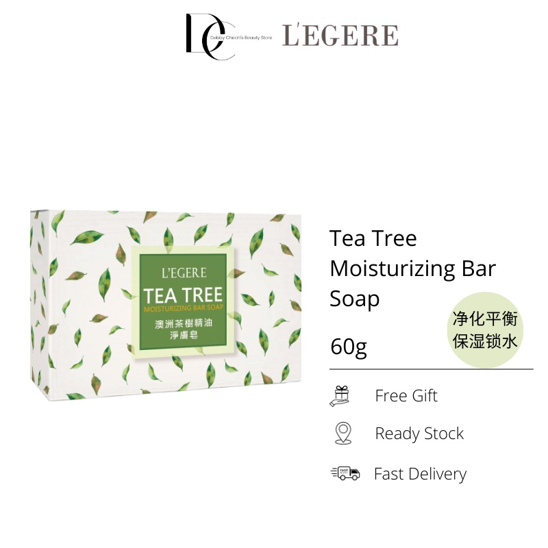 L'egere Tea Tree Moisturizing Bar Soap 60g (Body Wash, Bath Care ...