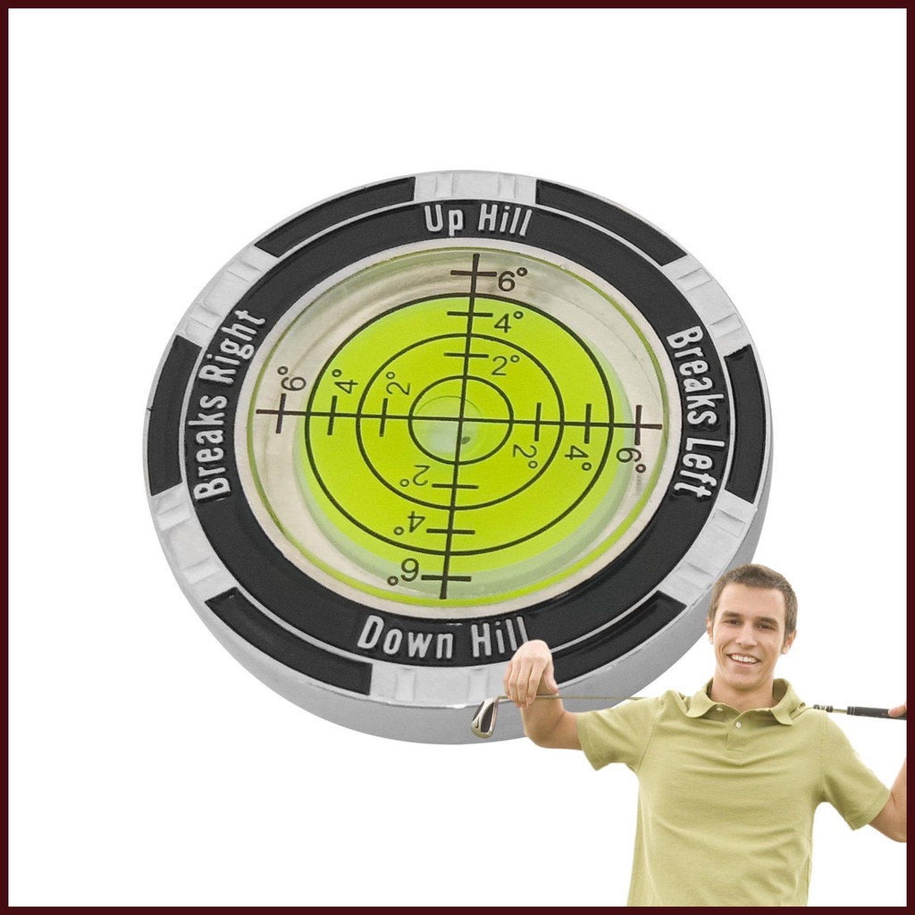 Golf Putting Slope Reader Compact Double Sided Round Golf Slope Putting ...