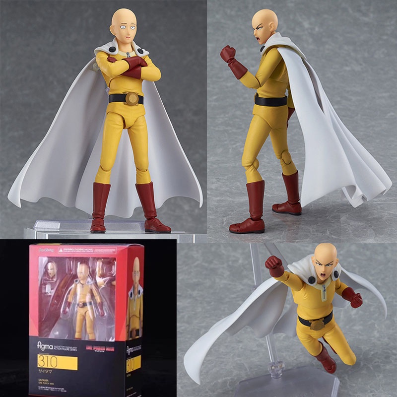 Figma ONE PUNCH-MAN Action Figure Saitama 310 PVC Figures Status Model ...