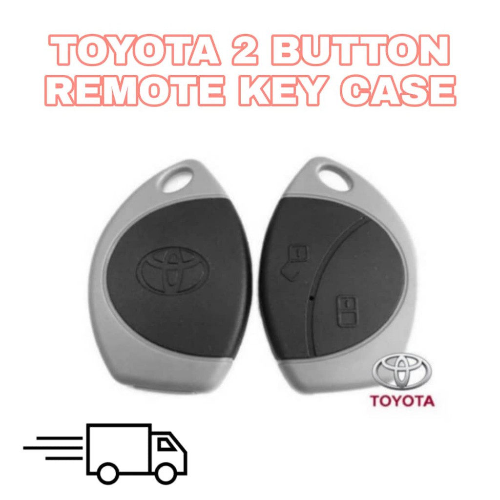 TOYOTA Car Alarm Remote Control Key Cover Case (2button ） | Shopee Malaysia
