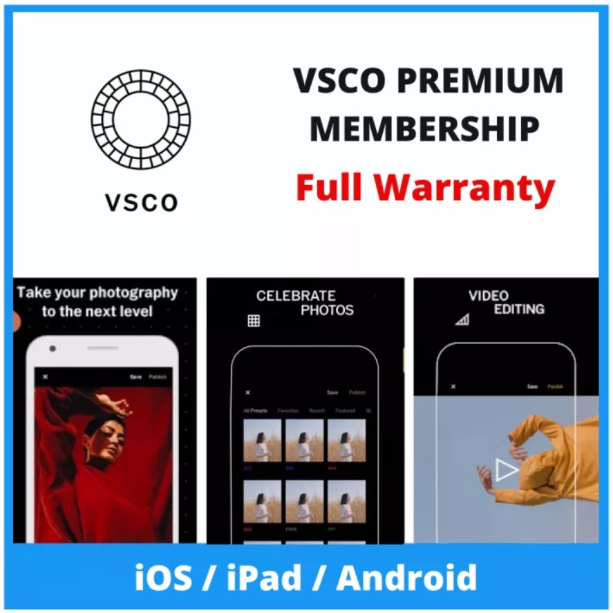 VSCO Premium VSCO X Membership i0S & Android Account (READY STOCK ...