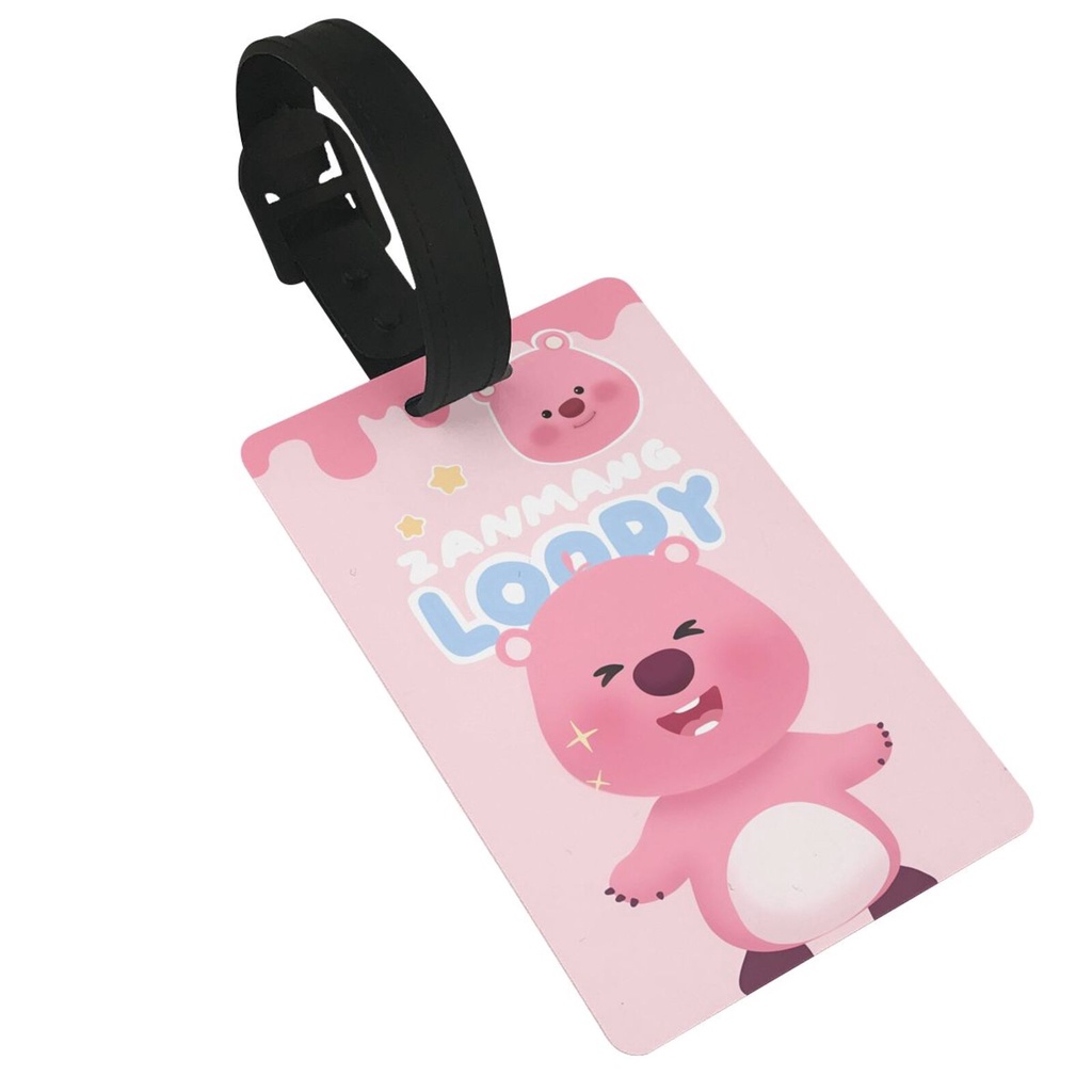 Loopy Luggage Tag Suitcase Name ID Card Labels Identifiers PVC Baggage ...