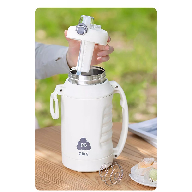 Cille Bucket Shaker Big Handle 316 Stainless Steel Vacuum Flask ...
