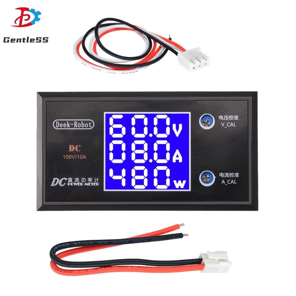 Digital Multimeter DC 0-100V 10A Voltage Amperage Power Energy Meter DC ...