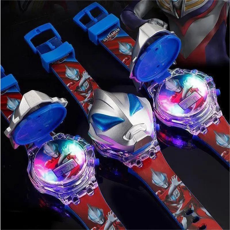 Ultraman Kids Watch Cartoon Spiderman IronMan Captain America Hulk Elsa ...