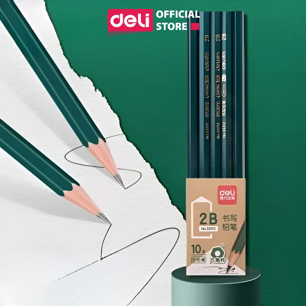 [SUPER Shocking PRICE] 2B HB Deli Hexagonal Wooden Pencil - Easy to ...
