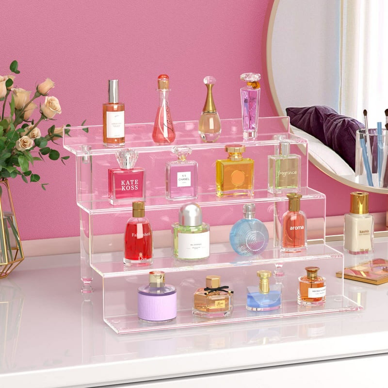 12 inch Acrylic Riser Display Shelf for POP Figures, 4-Step Clear ...