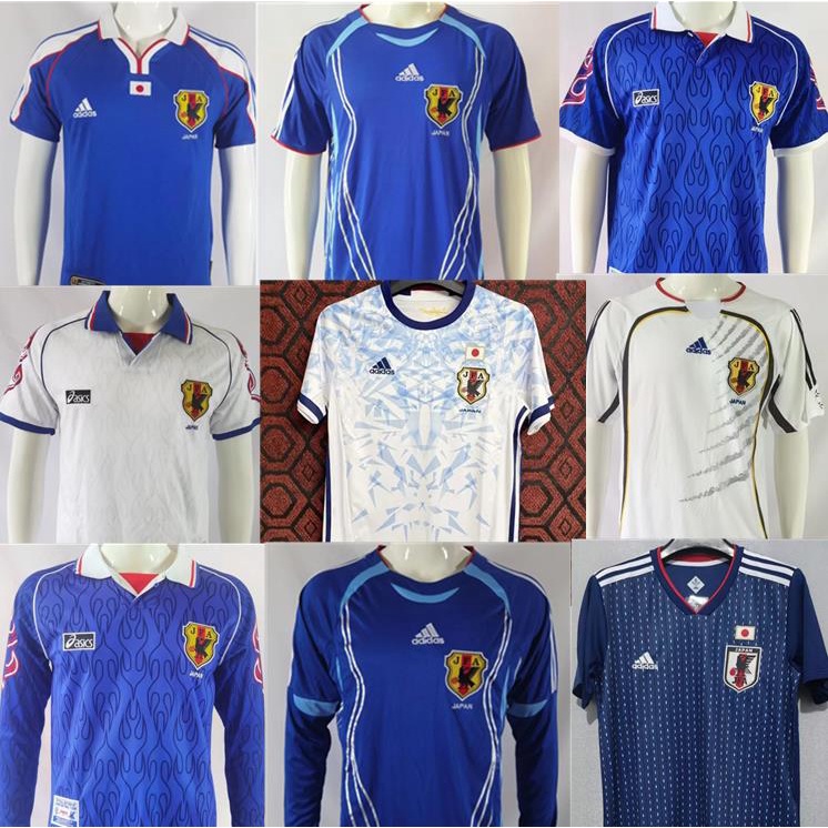 98 16/17 2000 2006 2018 Japan Home Retro Soccer Jersey Football Vintage ...
