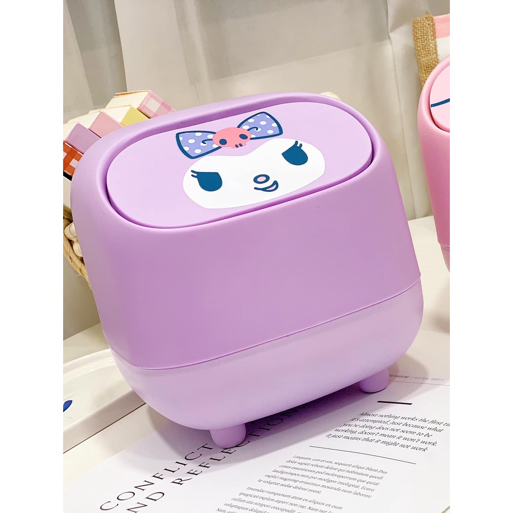Sanrio Mini Waste Bins Hello Kitty My Melody Mini Desktop Bin Trash Can ...