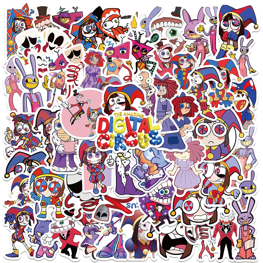 110Pcs/Set The Amazing Digital Circus Series A Stickers DIY Waterproof ...