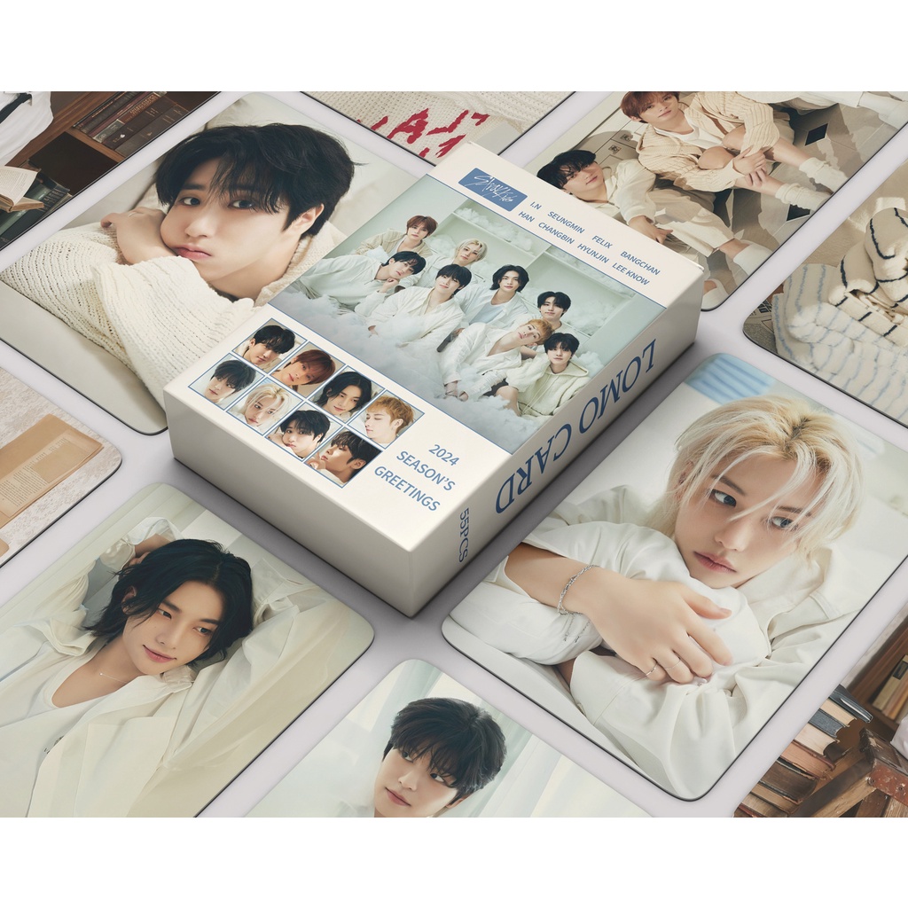 KPOP 55pcs/box Stray Kids Photocards Perfect Day 2024 SEASON'S GREETINGS Album LOMO Card ...
