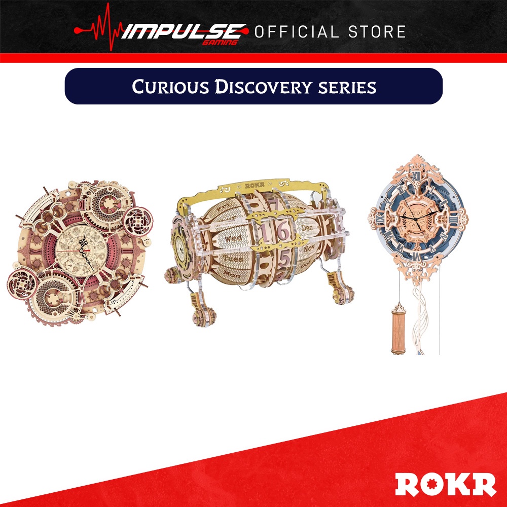 Robotime ROKR DIY 3D Wooden Puzzle Curious Discovery - Zodiac Wall ...