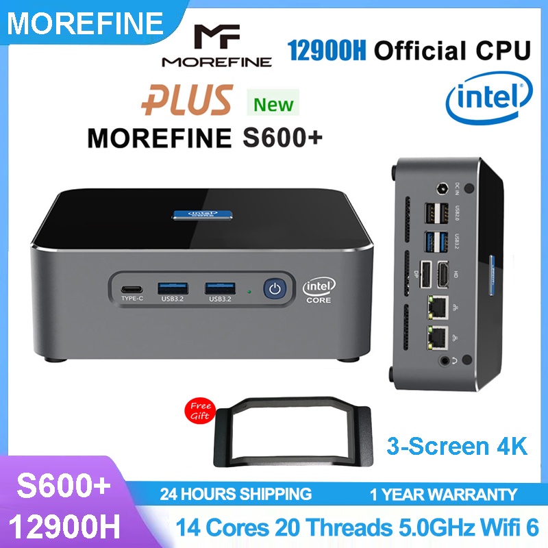 MOREFINE S600 I9-12900H/I5-12450H/I7-12650H DDR4 PCIE 3.0 WiFi6E BT5.2 ...