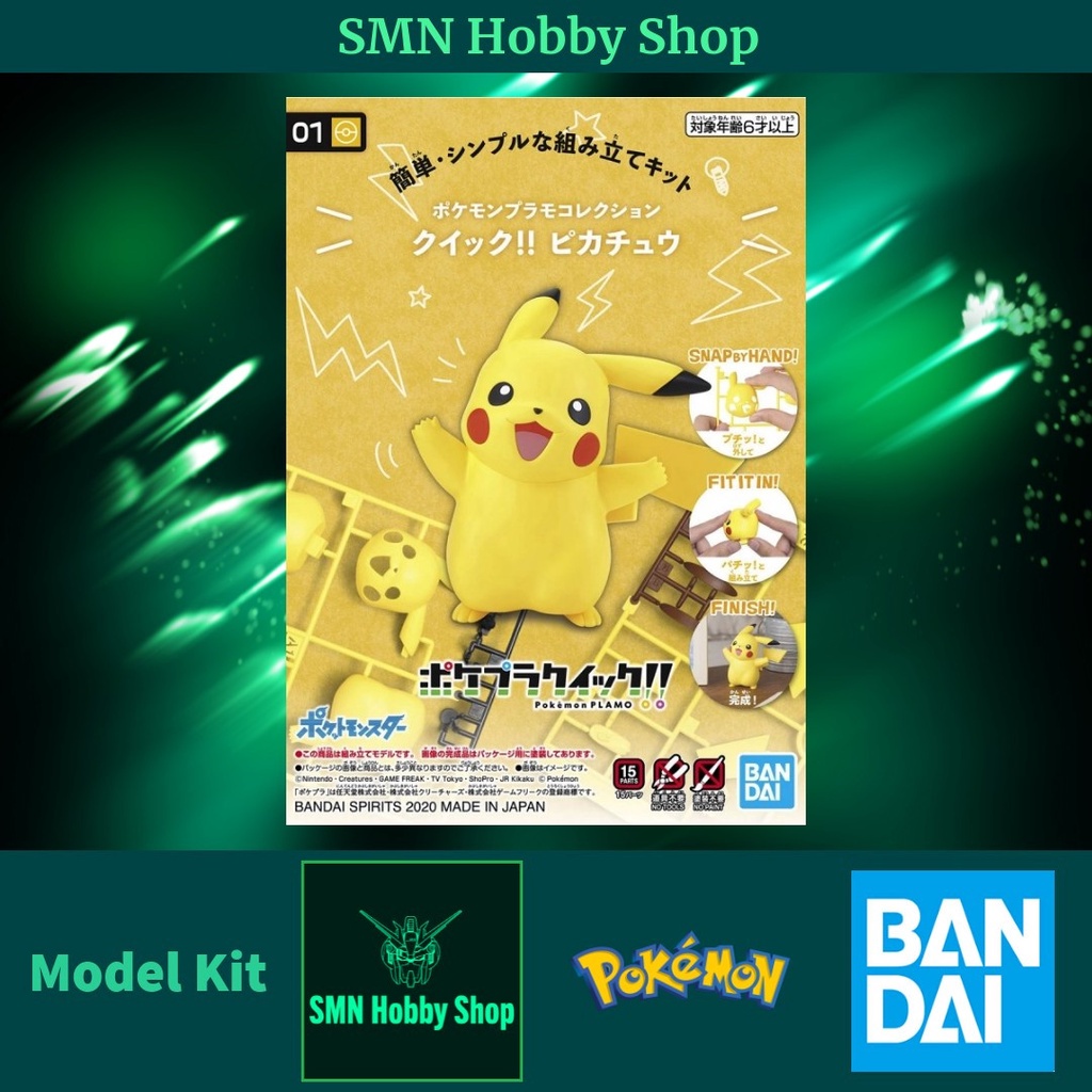 PLAMO Collection Quick Poke-Pla Pikachu 001 Toys Plastic Model Kit ...