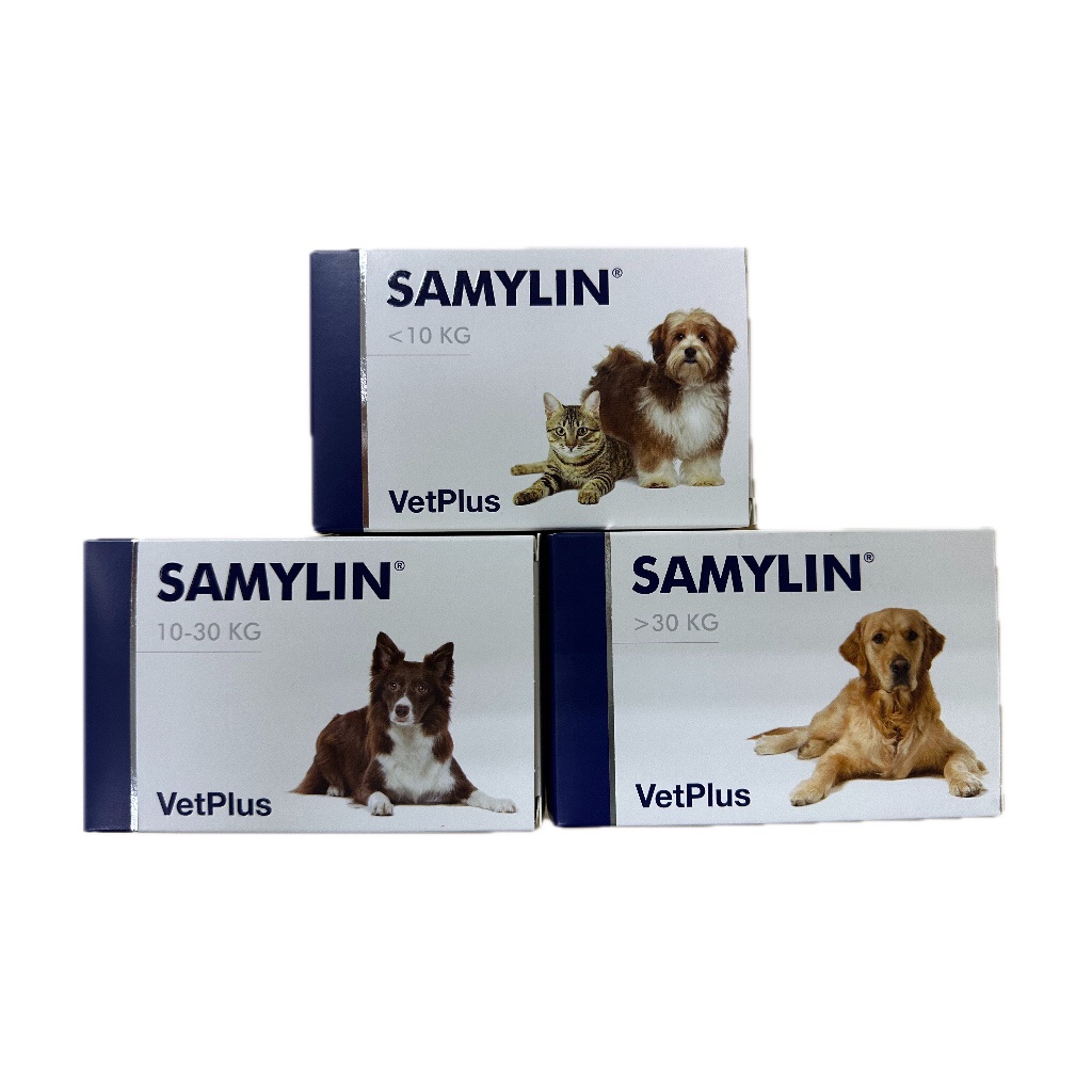 VETPLUS SAMYLIN LIVER SUPPLEMENT FOR DOGS AND CATS (10 OR 30 TABLETS ...