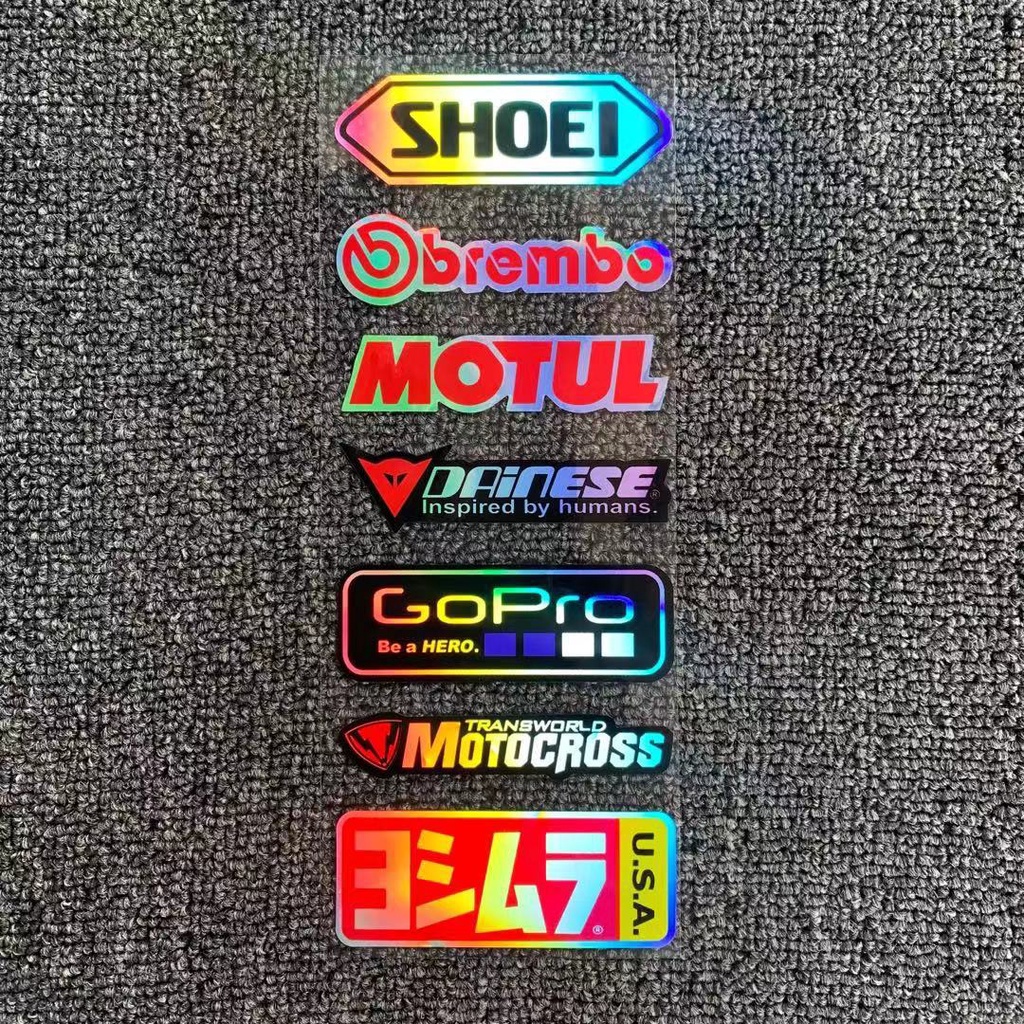 1 Set Reflective Motorcycle Helmet Sticker Side Strip Bike Helmet ...