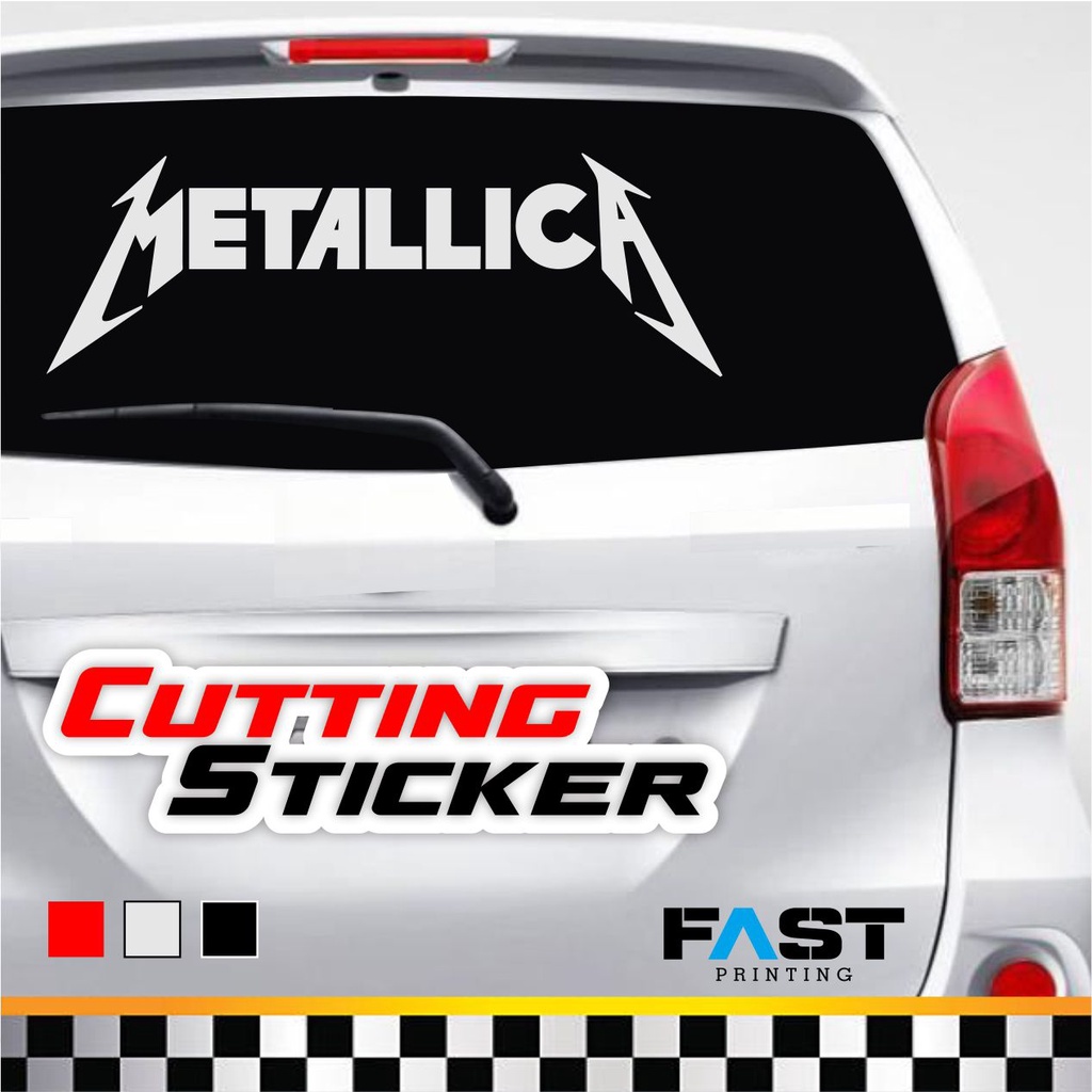 Metallica LOGO CUTTING STICKER l COOL MOTORCYCLE CAR STICKER | Shopee ...