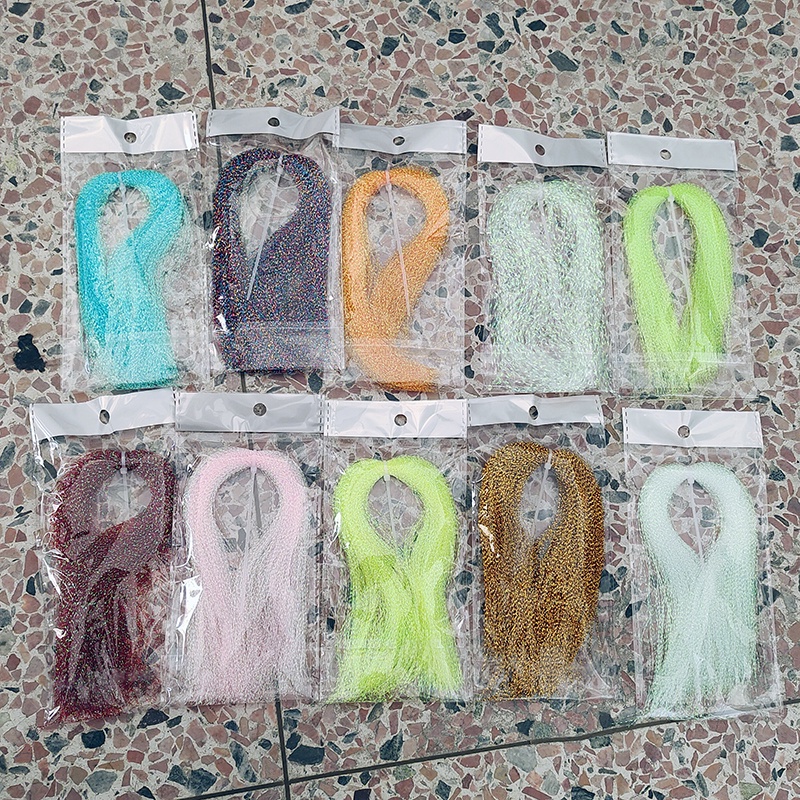5g/bag Flies Tying Crystal Flash Holographic Tinsel Krystal Flashabou ...