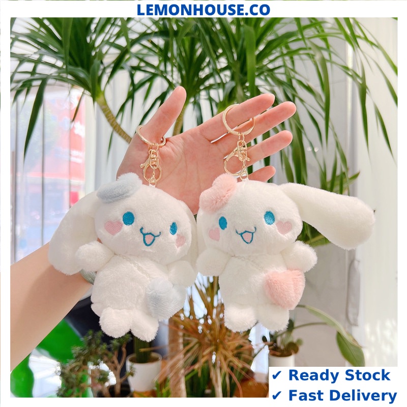 Ready Stock Cinnamoroll Keychain Creative Plush Toy ins Backpack Couple ...