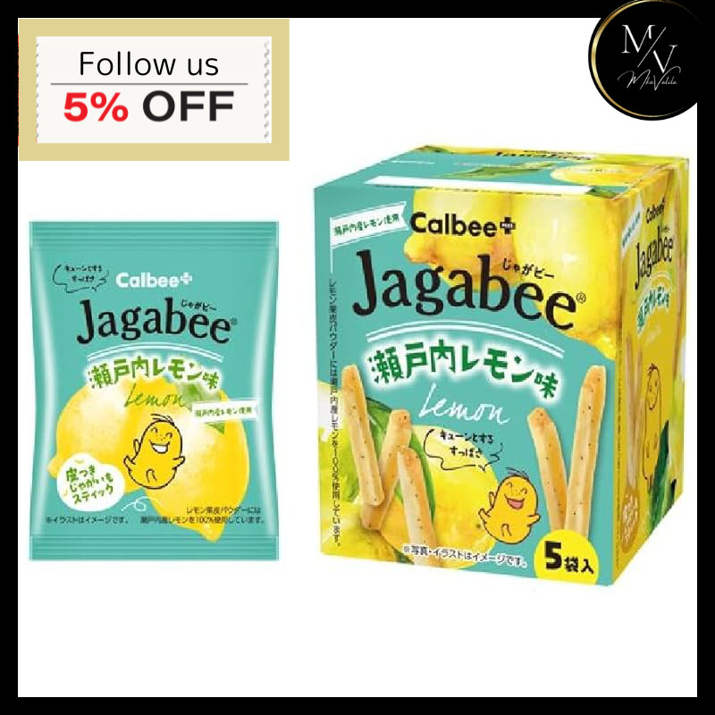 Calbee+ Limited Edition Jagabee Setouchi Lemon Flavor 80g (16g x 5 bags ...
